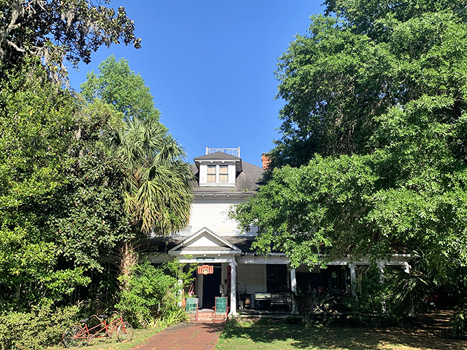 House of Hirsch Too Antiques exemplifies Micanopy's charm—a historic home transformed into a treasure trove where the past lives comfortably in the present.