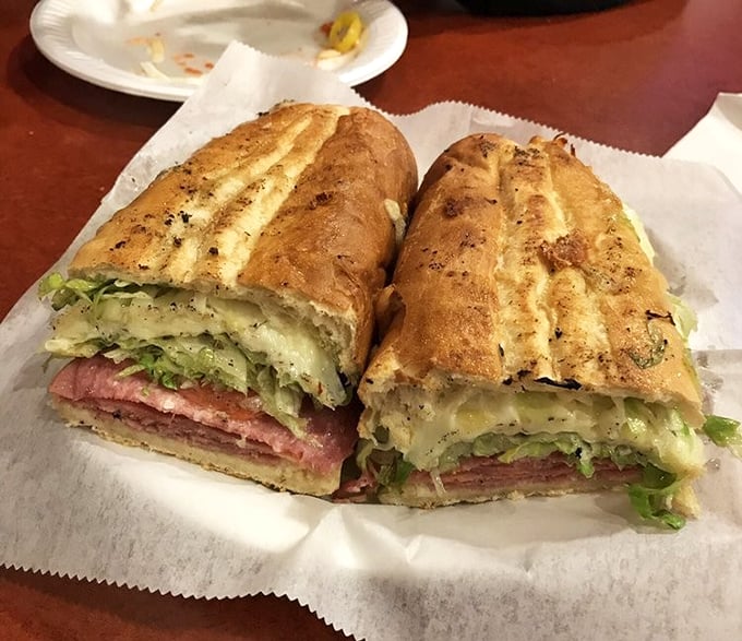 The Italian hoagie – a masterclass in sandwich architecture with layers of meat, cheese, and veggies that would make any Pittsburgher proud.