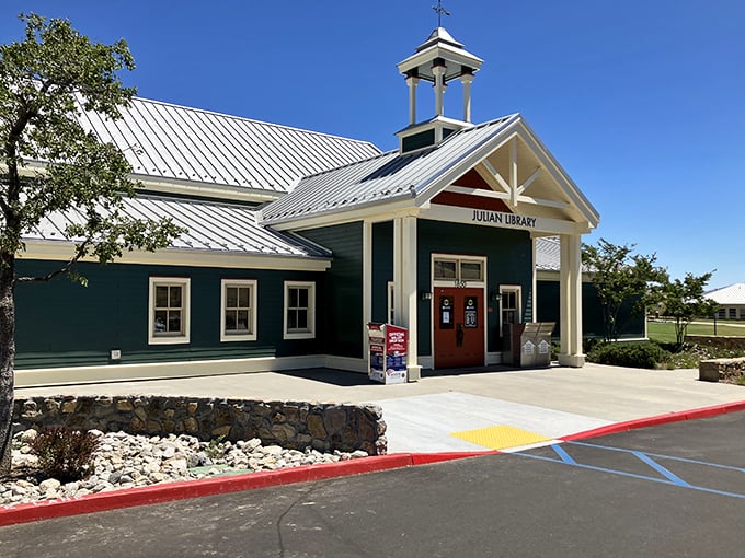 The Julian Library isn't just architecturally charming—it's where locals gather stories both on and off the shelves.