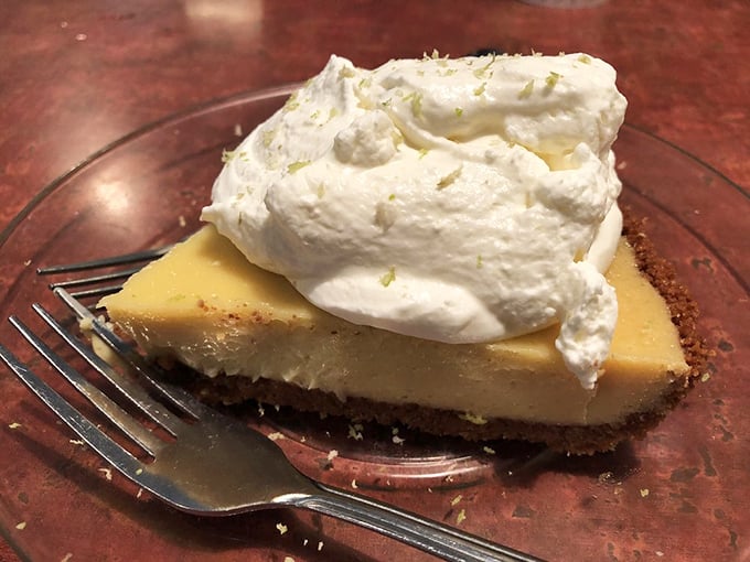 Key lime pie that strikes the perfect balance between tart and sweet—like that one friend who tells you hard truths but makes you laugh while doing it.