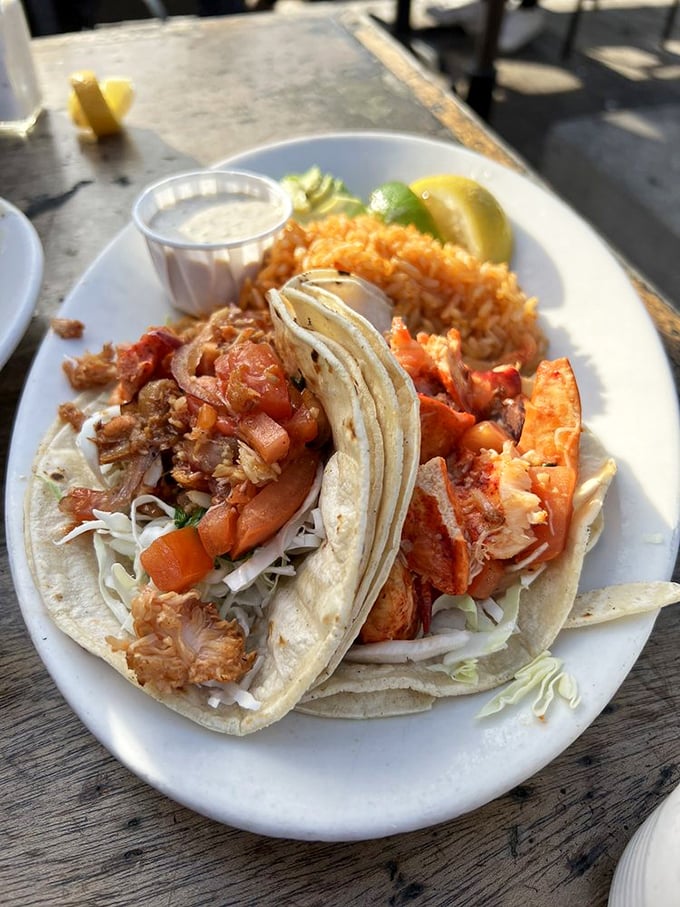Lobster tacos that prove California knows how to wrap perfection in tortillas with style and substance.