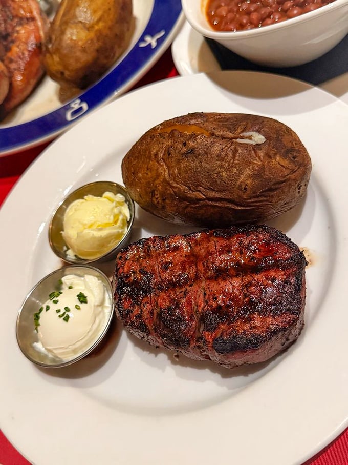 Meat minimalism at its finest. This filet mignon doesn't need fancy sauces or elaborate presentations—just respect for quality beef and perfect timing.