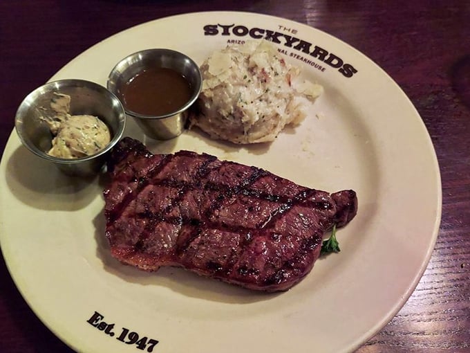 NY strip steak that proves sometimes the classics become classics for very good reasons.