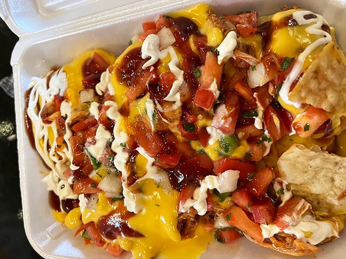 BBQ nachos: where Tex-Mex meets smokehouse magic in a glorious collision of cultures that your taste buds will write home about.