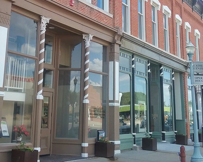The State Bank Block stands proud with its distinctive brick and limestone details – architecture that reminds us when banks were built to inspire confidence.