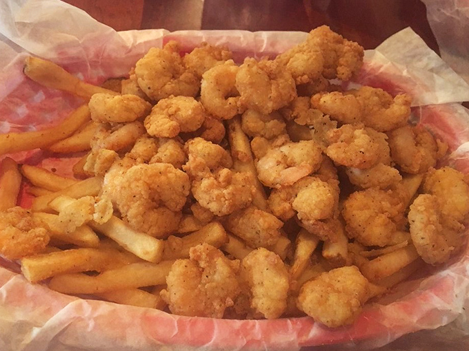 Popcorn shrimp that actually taste like shrimp, not just breading – a rare achievement that deserves recognition and multiple refills.