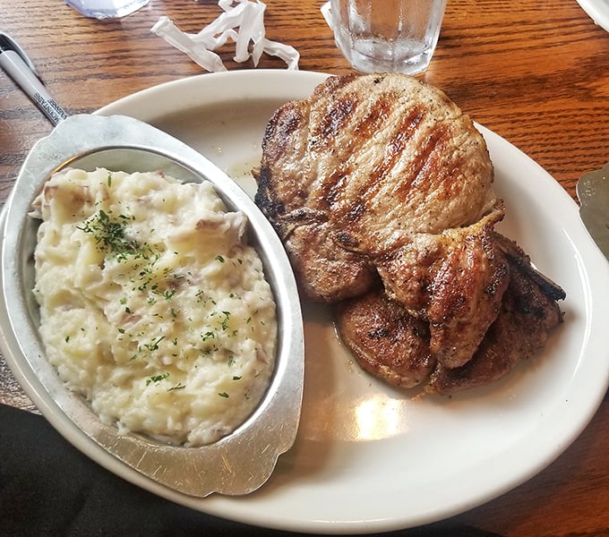 These pork chops with creamy mashed potatoes don't just satisfy hunger – they create the kind of food memory that haunts your dreams for weeks.