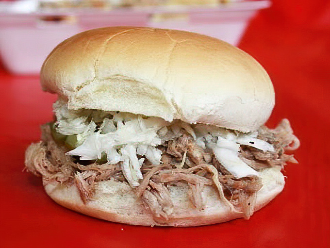 The pulled pork sandwich—Tennessee's answer to the question, "What's happiness look like?" Simple, unpretentious, and absolutely stuffed with smoky goodness.