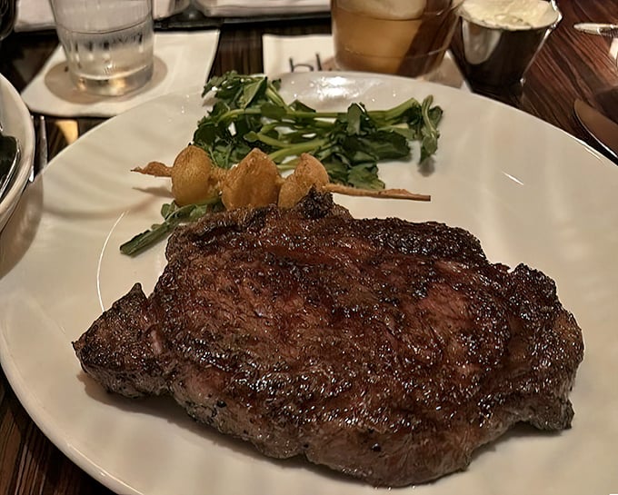 A ribeye that doesn't need a filter or fancy caption. When beef is this perfectly seared, it speaks for itself—and it's saying "get over here."