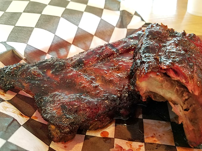 St. Louis ribs with that perfect pink smoke ring—the barbecue equivalent of finding the Hope Diamond while rummaging through your grandmother's jewelry box.