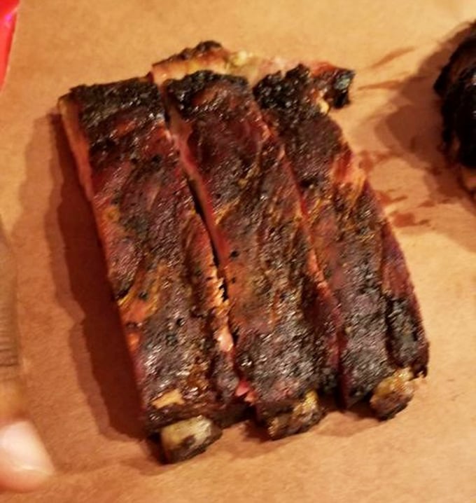 Behold the bark! These ribs showcase the perfect marriage of smoke, spice, and time – the holy trinity of proper barbecue.