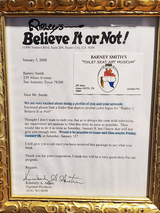 Even Ripley's Believe It or Not! couldn't resist featuring this unusual collection—fame that truly deserves a seat at the table.