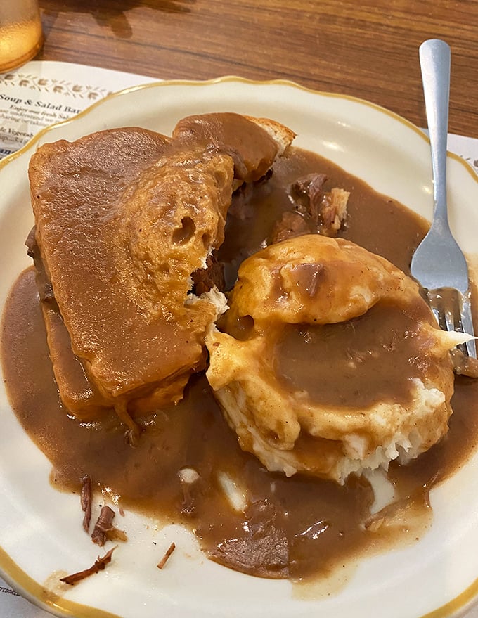 Their hot roast beef sandwich isn't just a meal, it's a gravity-defying masterpiece of meat and gravy that makes forks everywhere feel purposeful.