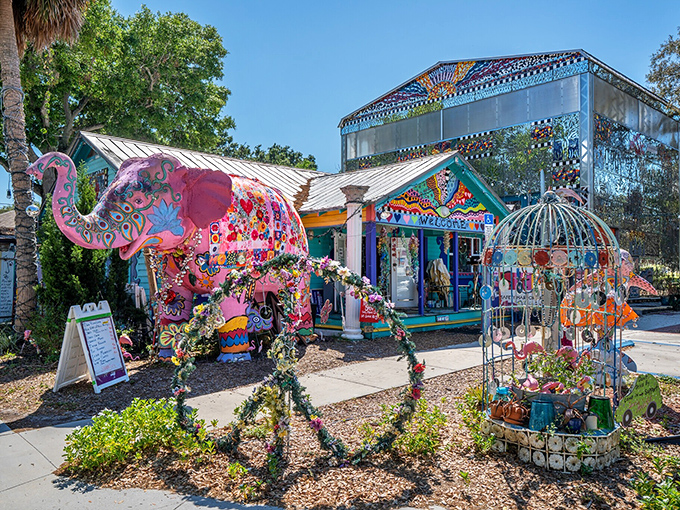 Safety Harbor's Art and Music Center explodes with whimsical color and creativity – proof that this town takes its relaxation seriously but its art joyfully.