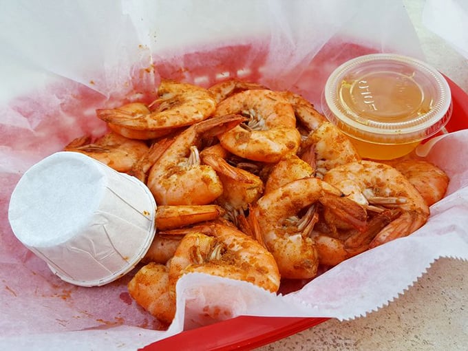 Peel-and-eat shrimp that snap with freshness, served unpretentiously in a basket. The accompanying sauce is merely a suggestion—these need nothing more.