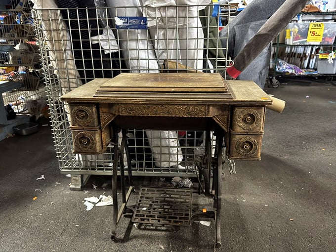 This Singer treadle sewing machine has survived longer than most relationships. They truly don't make them like this anymore.