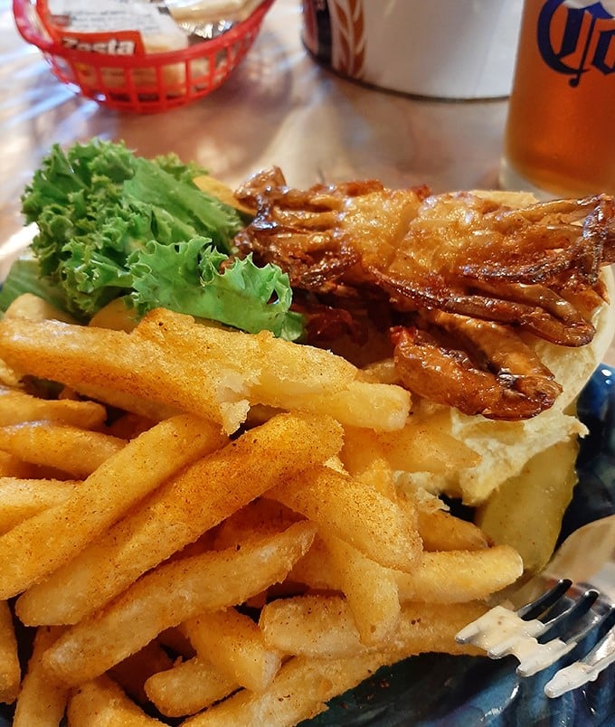 Soft shell crabs and golden fries—a combination so perfect it should have its own national holiday.