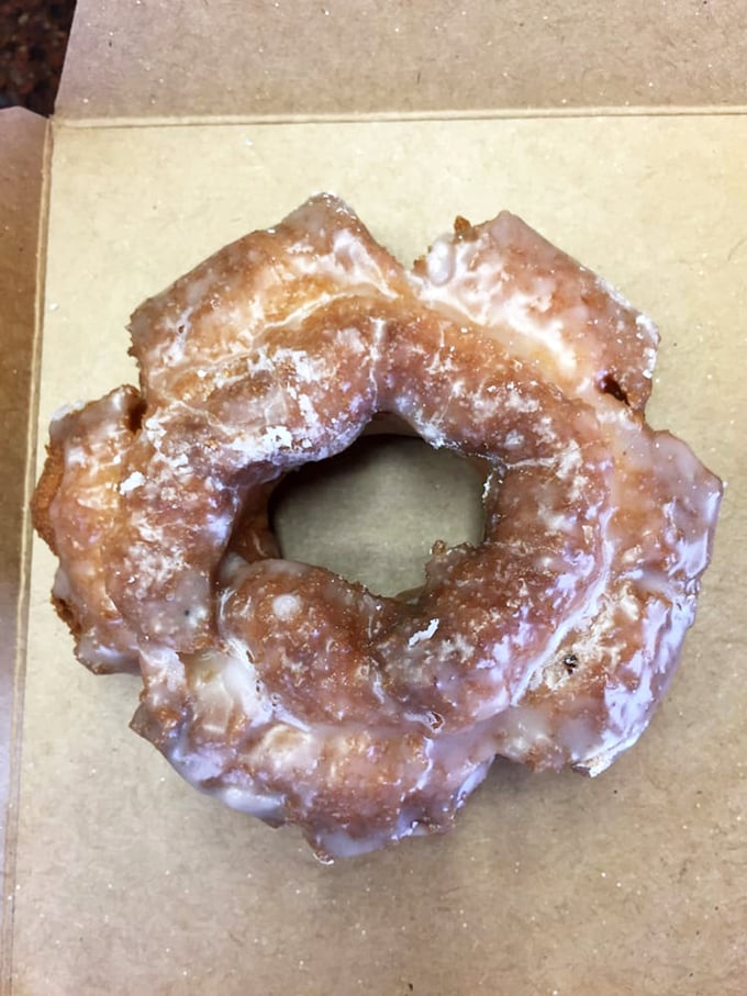 The old-fashioned donut – textured, golden, and glazed to perfection. It's not vintage, it's timeless.