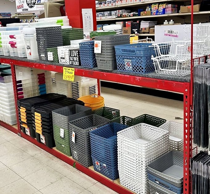 Organization nirvana awaits with these colorful storage bins—Marie Kondo would approve of both the tidiness and the price tags.