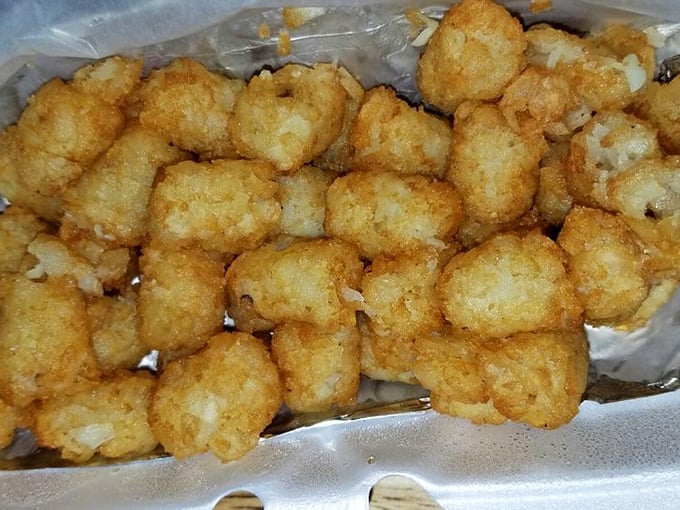 These tater tots aren't just crispy – they're the kind of golden-brown perfection that makes you wonder if potato engineers were involved.