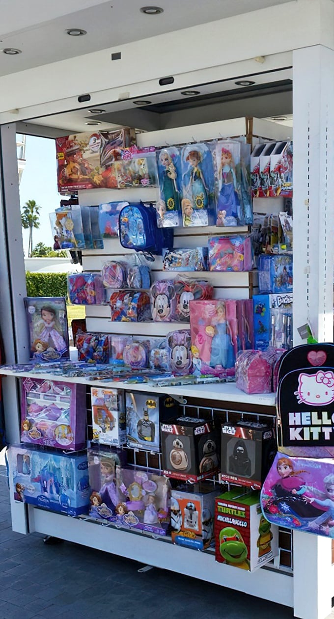 Children's toys overflow like a wonderland where Disney dreams meet Star Wars adventures under one roof.