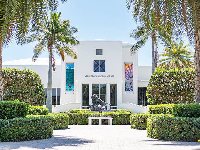 The Vero Beach Museum of Art stands like a pristine cultural oasis, proving you don't need to battle Miami traffic to experience world-class exhibitions.
