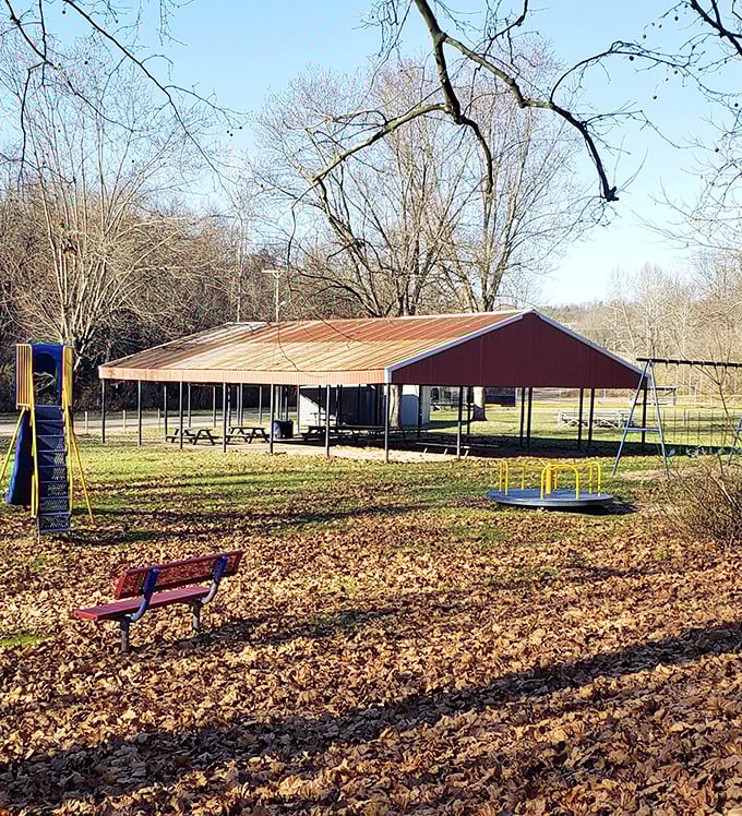 Even the town park keeps things simple and authentic. No fancy frills needed when you're surrounded by this much natural beauty.