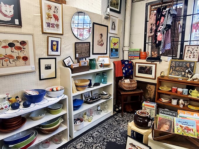 A gallery of everyday objects elevated to art—where your grandmother's mixing bowls meet museum-worthy display techniques.