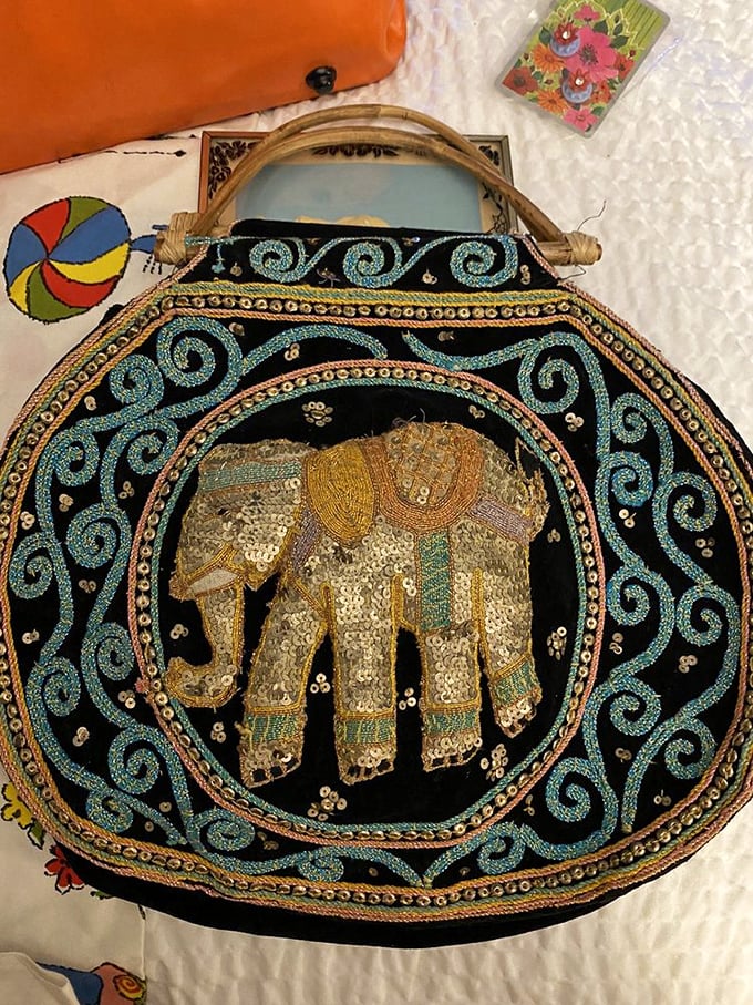 This embroidered elephant purse isn't just an accessory – it's a conversation starter that beats any mass-produced mall find.