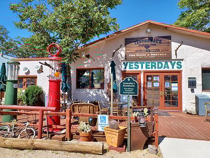 Yesterday's Restaurant serves up more than just food – it offers a hearty helping of desert charm with a side of mining town authenticity.