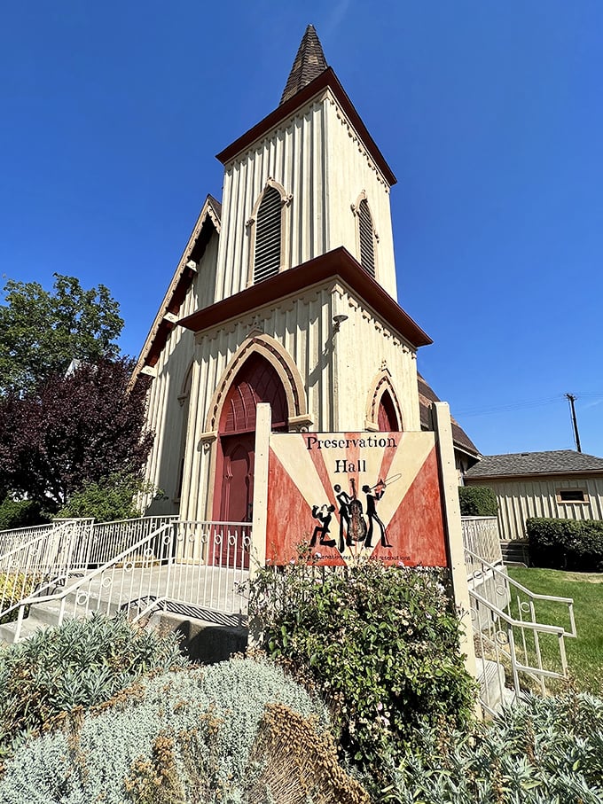 Preservation Hall brings new meaning to "historic preservation" – this former church now preserves something equally sacred: community arts and culture.