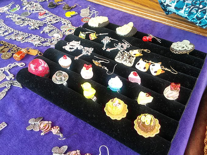 Miniature desserts that won't expand your waistline – these charming jewelry pieces let you wear your cake and keep it too!