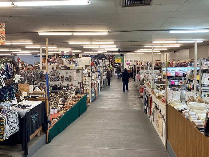 The market's indoor corridors stretch like a retail Narnia, where each stall is its own little universe of possibilities.