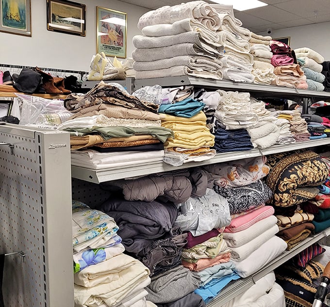 Textile heaven for the home decorator—where vintage linens and modern bedding create a patchwork of possibilities for every bedroom.