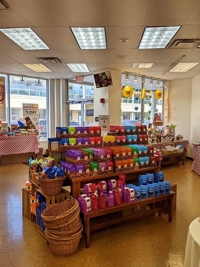 Chocolate heaven exists in the Poconos, where colorful packaging and sweet temptations provide the perfect shopping intermission.