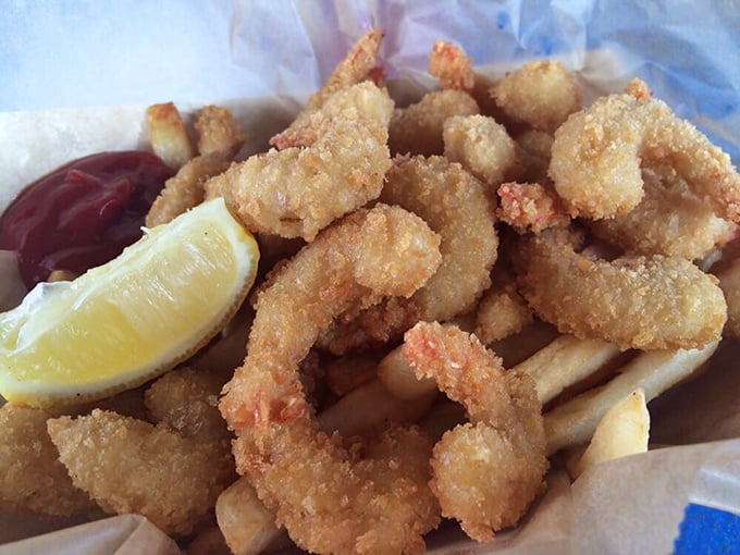 Golden-fried perfection that would make Neptune himself swim upstream. This crispy seafood makes a compelling case for moving to Florida permanently.