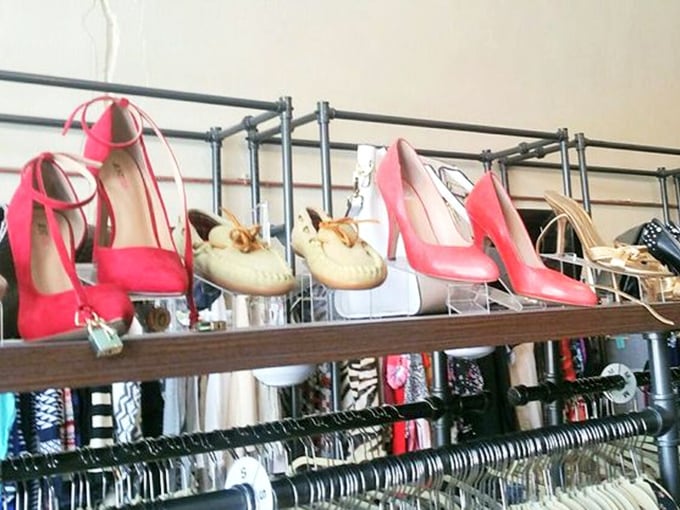 Those coral heels aren't just shoes; they're the exclamation points at the end of your outfit's sentence.