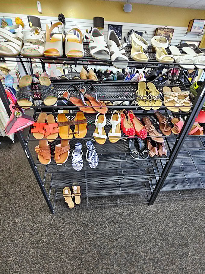 Footwear fantasies come true in this carefully curated collection. Someone's barely-worn sandals become your perfect beach companions.
