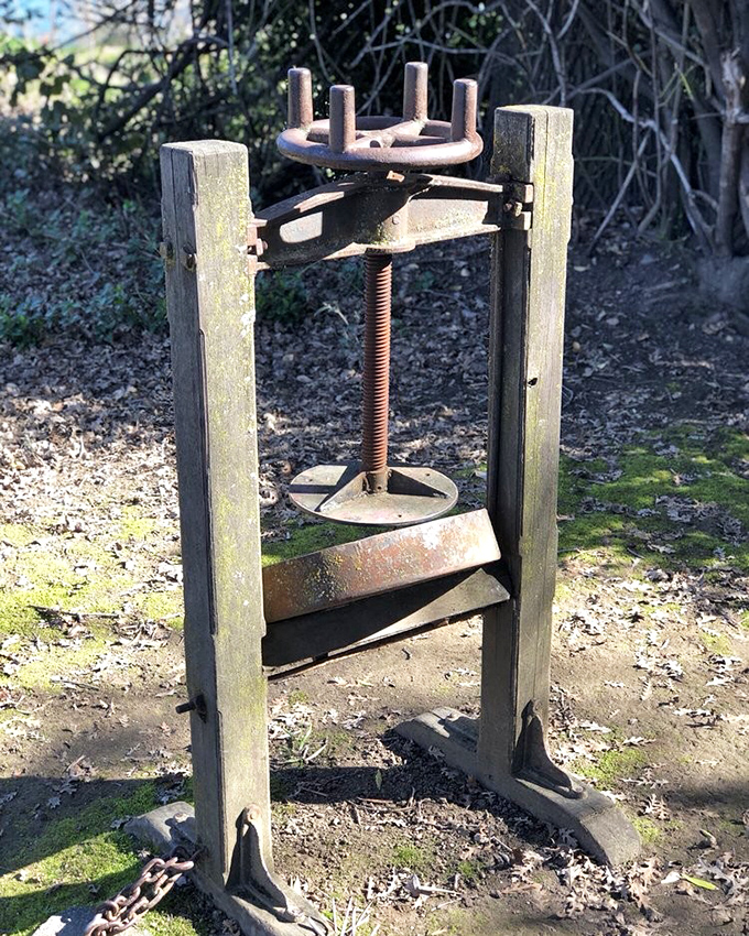 Pioneers didn't have Amazon Prime—this ingenious press represents the DIY spirit that built California, one handcrafted necessity at a time.