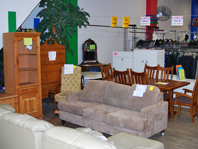 The furniture section showcases sofas and tables with stories to tell—each piece waiting for its second act in someone's home.