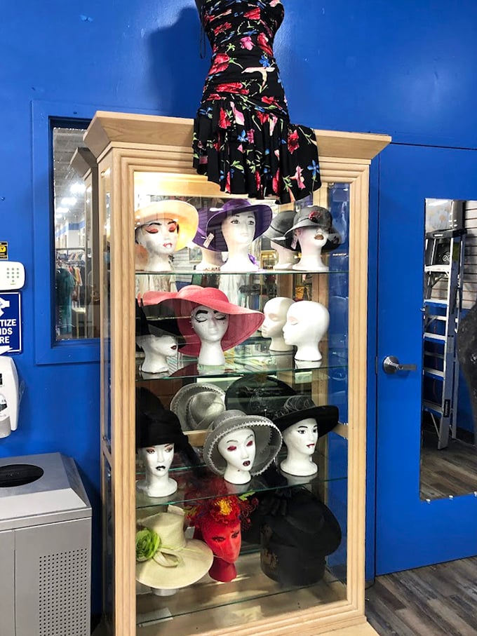 Hat lovers, rejoice! This display of headwear personalities ranges from demure garden party to "I'm making a statement at the Kentucky Derby."