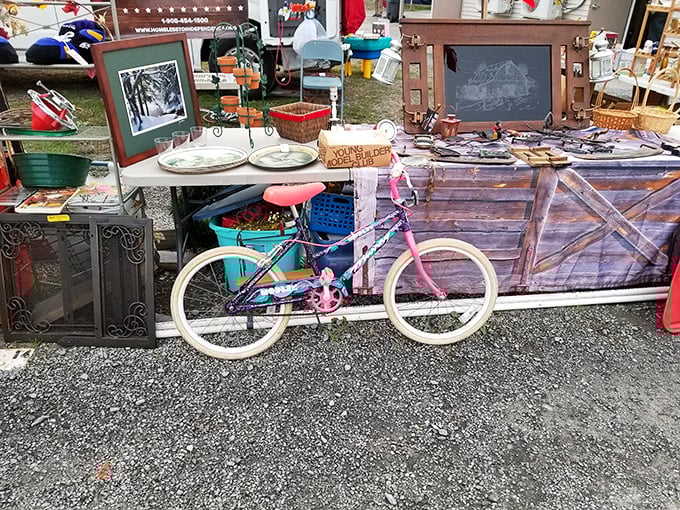 Childhood nostalgia on two wheels. This pink bicycle isn't just transportation—it's someone's future memory of summer adventures and skinned knees.