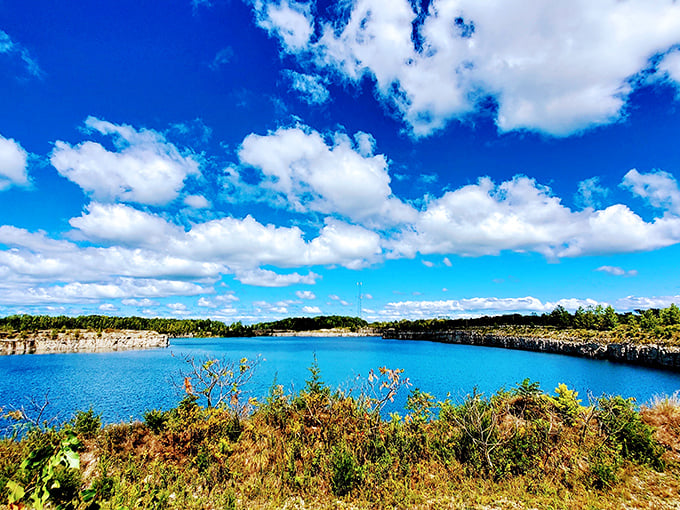 Mother Nature's swimming pool—this abandoned quarry has gone from industrial workhorse to Instagram superstar with its impossibly blue waters.