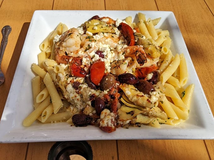 Mediterranean pasta that proves carbs and happiness are directly related – science might disagree, but your taste buds won't.