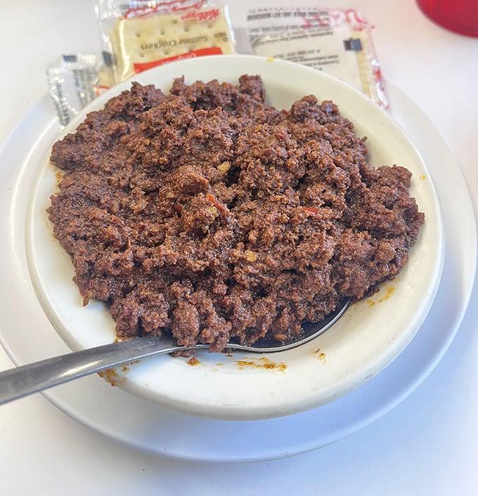 The picadillo that launched a thousand cravings—meaty, rich, and unapologetically straightforward in its deliciousness.