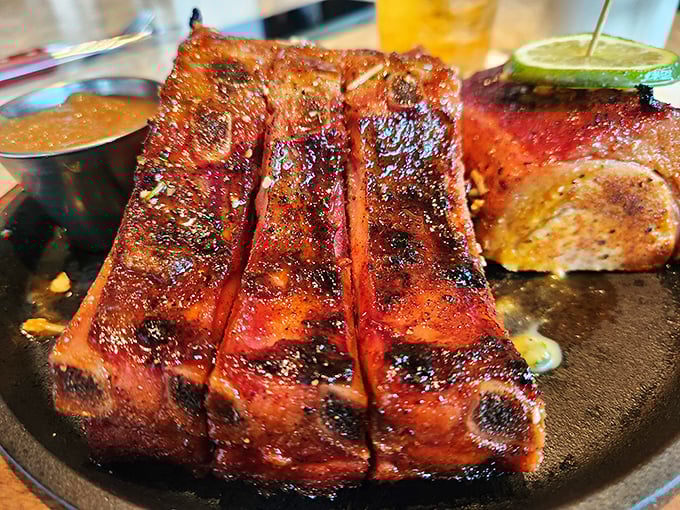 These ribs don't need a dating profile—they're already irresistible. Caramelized, smoky, and substantial enough to make vegetarians weep with regret.
