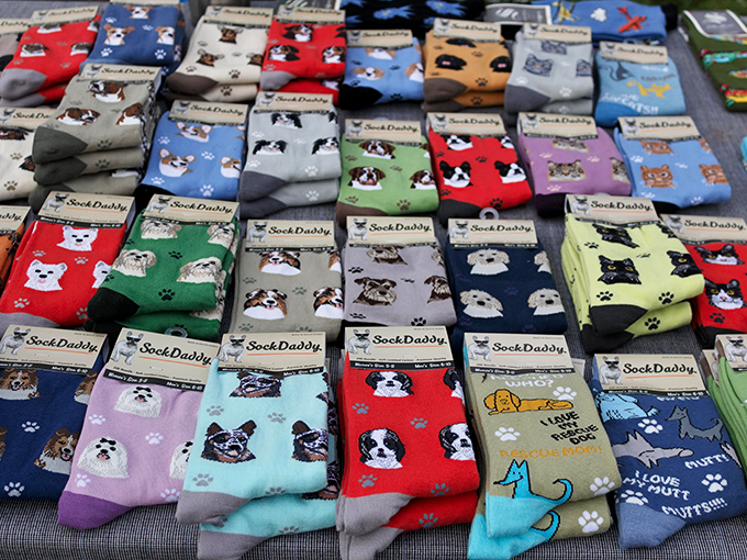 Sock heaven for dog lovers! Because nothing says "I'm an adult" quite like wearing your favorite breed on your ankles during serious business meetings.