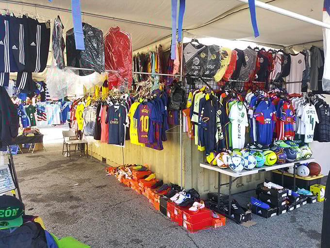 Sports fan nirvana! Whether you bleed Dodger blue or Lakers purple and gold, your team loyalty can be proudly displayed from this merchandise motherlode.