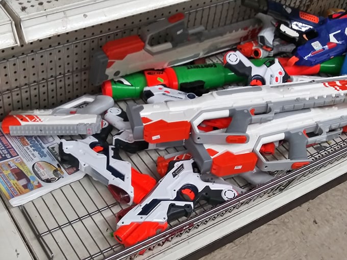 Nerf nirvana for the young and young-at-heart. These plastic arsenals cost less than a single new toy at big box stores.
