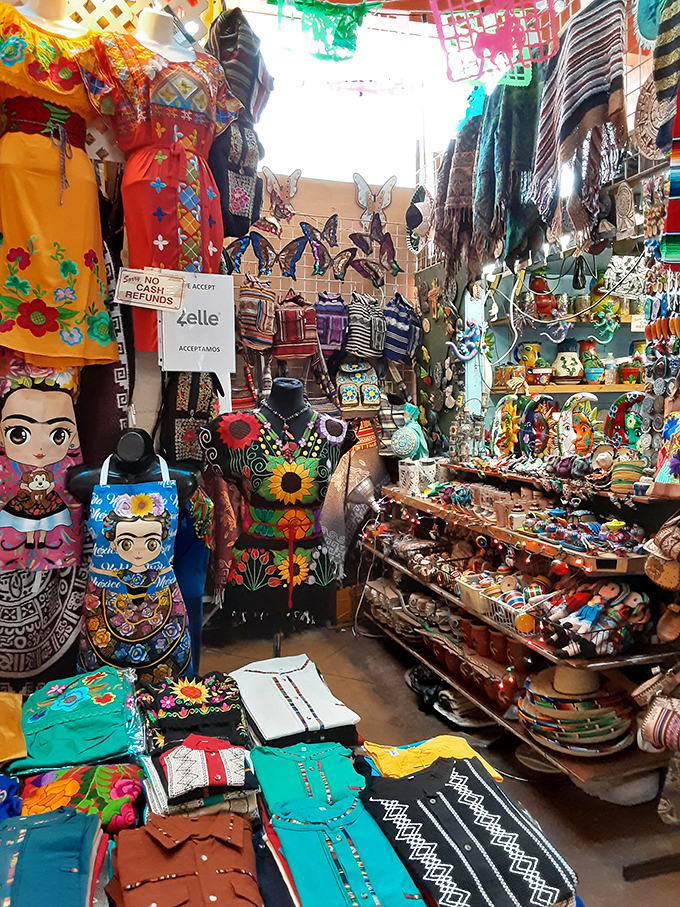A riot of color and craftsmanship where Frida meets fashion. These aren't souvenirs—they're wearable art with generations of tradition stitched into every fiber.